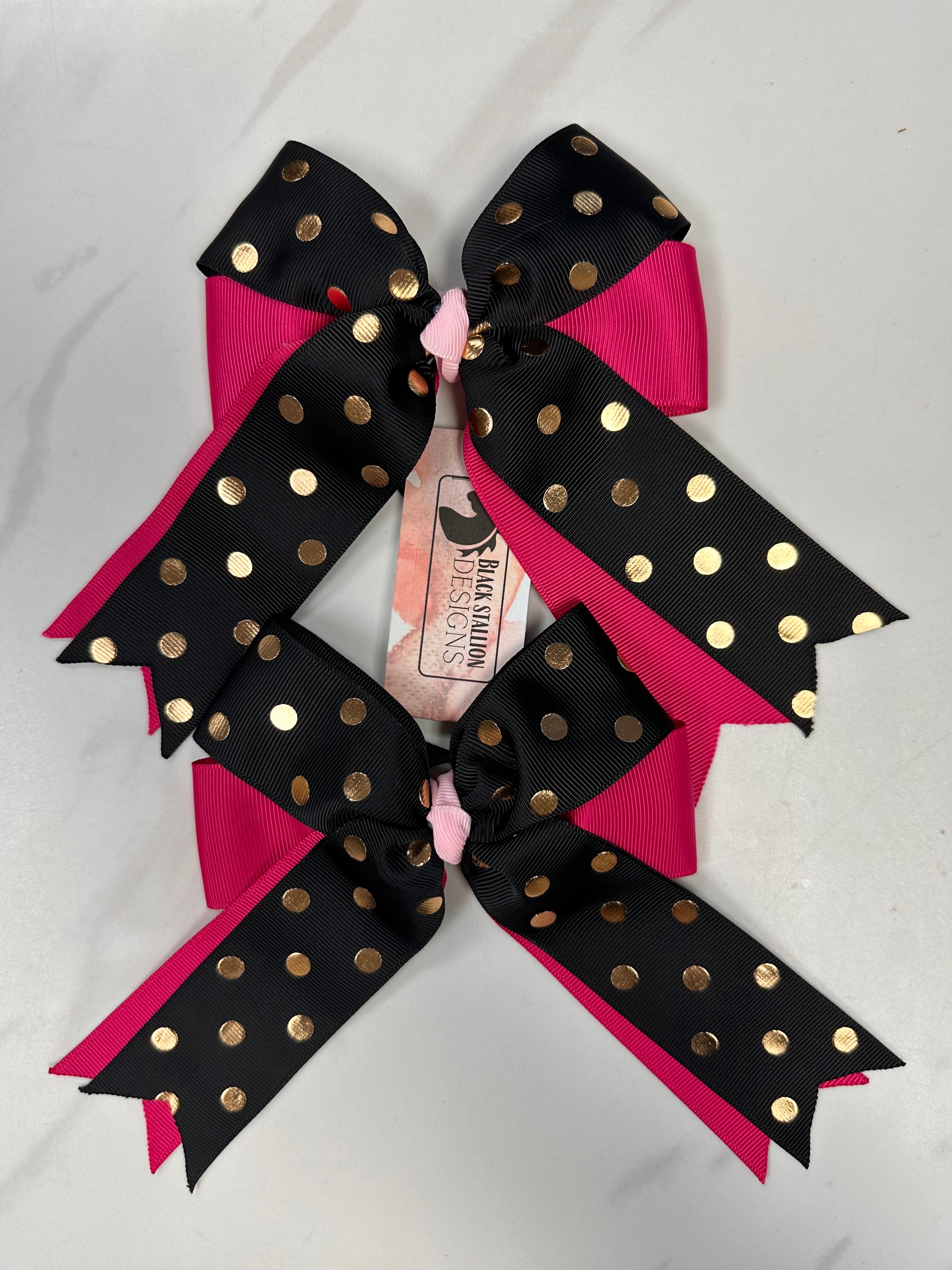 Equestrian Show Bows Fancy - Black Stallion Designs – The Tack Shop of ...
