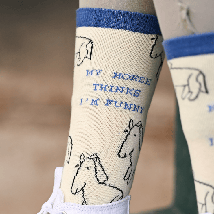 Dreamers & Schemers Youth I'm Funny Crew Socks – The Tack Shop of Lexington